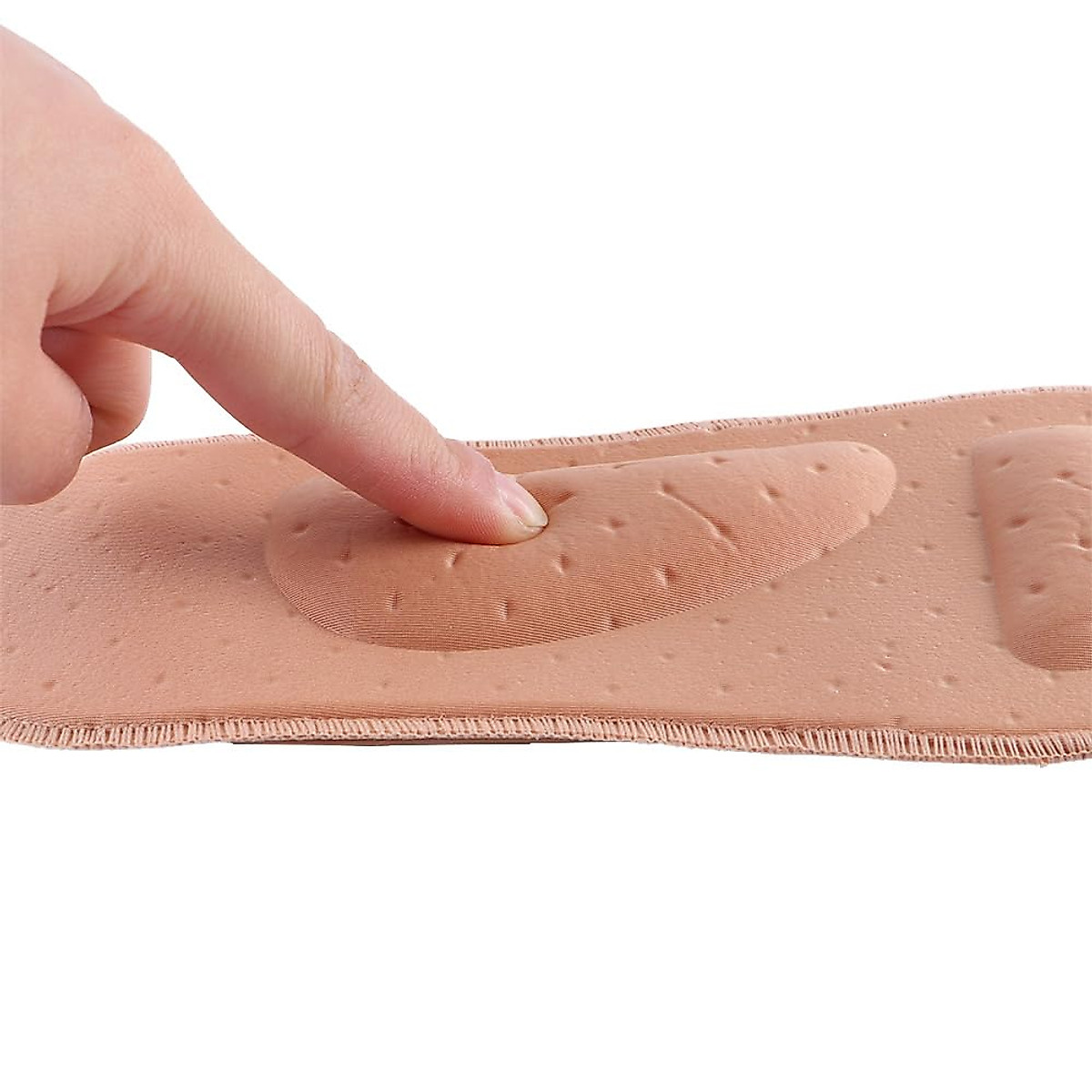 Vctitil 3 Pairs Women 3D Socks Ice Silk Invisible Socks with Gel Pad Arch Support Foot Massage Insole