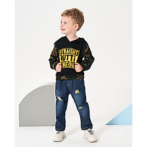 2 3 Year Old Boy Clothes Hoodie Baby Boy Winter Outfits Denim Jeans Baby Sweatsuit Outfit 2T 3T Boy Clothes Fall Camo