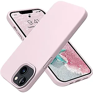 OTOFLY Designed for iPhone 13 Case, Silicone Shockproof Slim Thin Phone Case for iPhone 13 6.1 inch Ice Pink