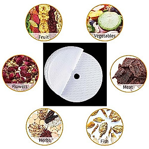 16 Pack Round Silicone Dehydrator Sheets, 13 Inch Non-stick Round Dehydrator Mesh, Silicone Steamer Liners, Fruit Dehydrator Mats for Drying Fruit, Making Beef Jerky, Steaming Food