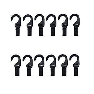 NAHANCO Spacemaker Heavy Duty Clothes Hanger Hook for Hanger Management in Backroom/Stockroom, 5 ½”- Black, 100/Carton, (GHB200)