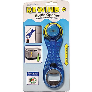 Shrockie Rewind Retractable Bottle Cap Opener, 202, 1-piece, Color will Vary