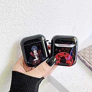 Airpods 2 / 1Case Fashion Anime Naruto, Uchiha Ltachi, Payne, Kobe 24, Cartoon Pattern Shockproof and Anti-Fall TPU Skin Airpods Case. (IMD = Mustela)