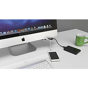 SABRENT Premium 4 Port Aluminum USB 3.0 Hub for iMac Slim Unibody (HB-IMCU)