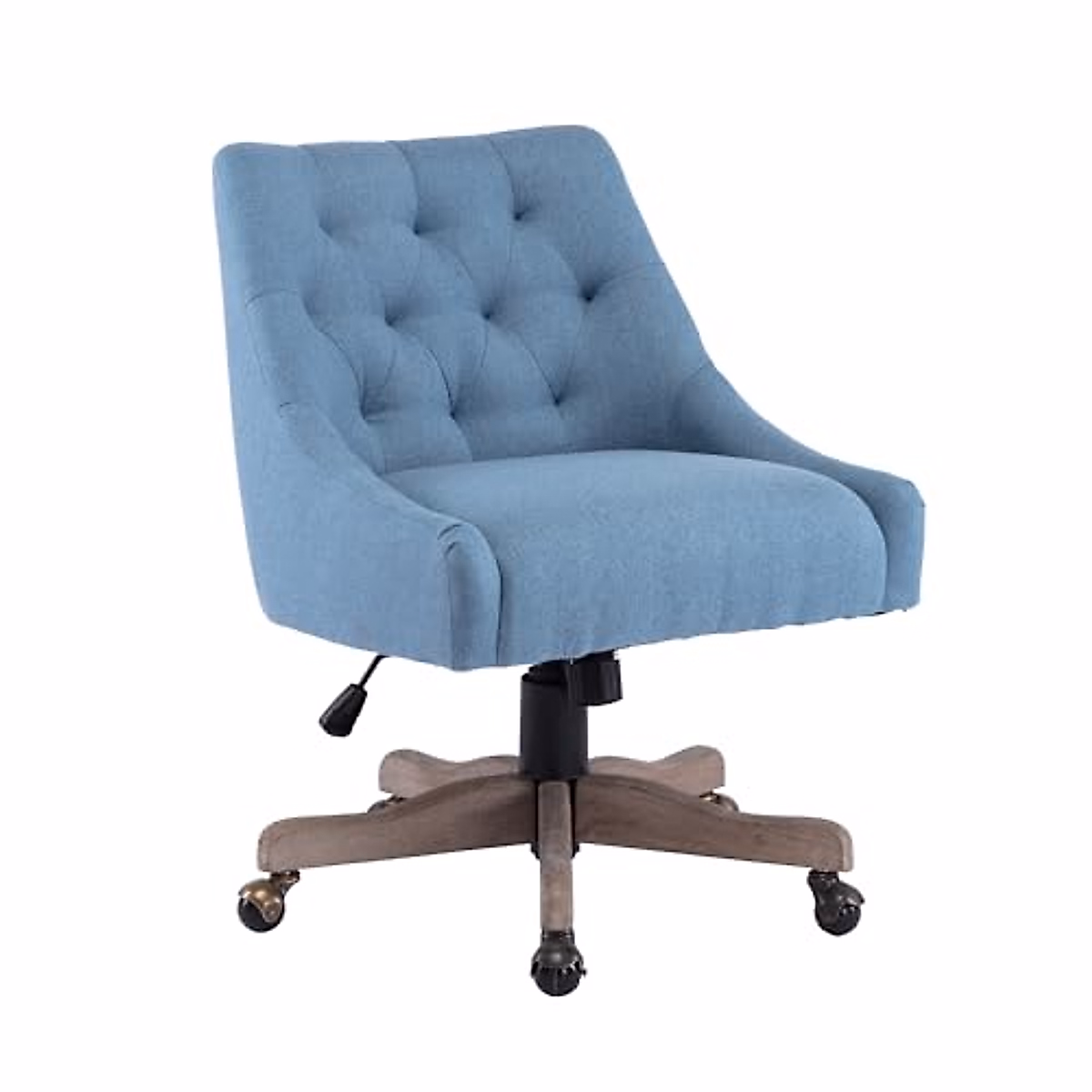 MOONMISS Adjustable Swivel Office Chair - Computer Task Chairs with Wheels, Modern Leisure Desk Chair with Five-Star Base for Home, Office, Living Room, Navy