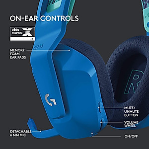 Logitech G733 Lightspeed Wireless Gaming Headset for PC, Mac, PS4/PS5(Not for Xbox) - Blue (Renewed)