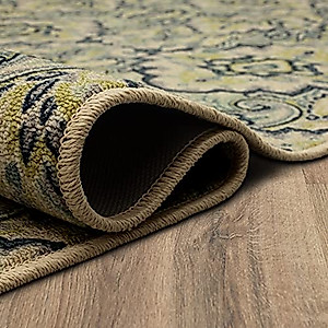 Mohawk Home Woodbridge Santa Ana Floral Printed Area Rug, 5'x8', Tan