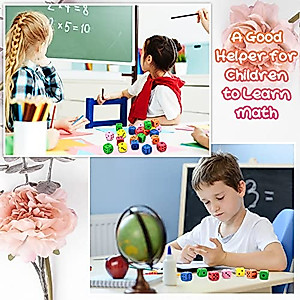 36 Pieces Foam Dice Colorful Dice Cubes Block of Dice with Number Dots for Boy Girl Over 6+, Building, Educational Toys, Math Teaching, Pastime, Party Favors and Classroom Supplies