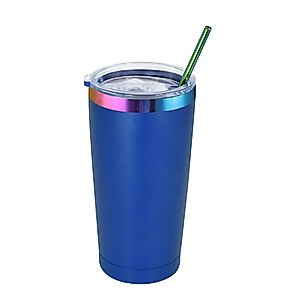 Icesip 20oz Tumbler with Lid And Straw,Stainless Steel Vacuum Insulated Mug,Double Wall Vacuum Insulated Coffee Cups for Cold & Hot Drinks,Insulation Travel Tumblers Cups