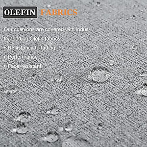 Outdoor Aluminum Furniture Set, 4 Pieces Patio Sectional Conversation Chat Sofa Modern Seating Set with Coffee Table