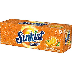 Sunkist Orange Soda, 12 Fl Oz (Pack of 12)