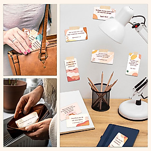 YTSQLER 200 Boho Prayer Cards, Scripture Cards with Bible Verses Christian Encouragement Cards for Women Greeting Sympathy Memorize Bible Verse Mini Cards Gift for Prayer Board Supplies