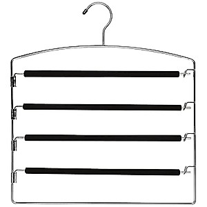 Whitmor Slack Hanger, Chrome and Foam