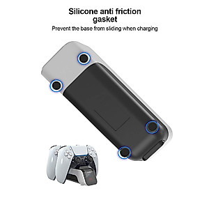 Kouzin Suitable for PS5 Fast Charge Charging Base Gamepad Charger Base