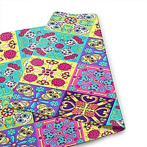 Mexican Talavera Tile Pattern Premium Garden Flags - Garden Decoration Flags/Yard Decoration Flags/Outdoor Garden Flags/Two Shapes Available