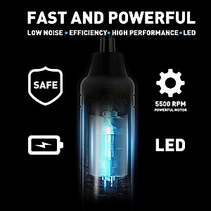 Lanumi Unisex Nose Hair Trimmer, Rechargeable, LCD Display, Precision Trim, For Men and Women