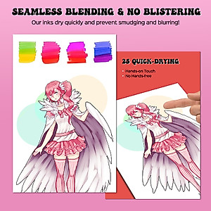 alchilalart 80-Colors Alcohol Based Markers, Alcohol Markers Set, Dual Tip Alcohol Sketching Drawing Markers Animation for Adults Kids