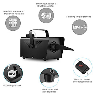 YeeSite Snow Machine Snowflake Making - 800W High Output Artificial Fake Snow Machine with Wireless Remote Control for Christmas Party Wedding Stage Effect Parades Fiestas Holidays