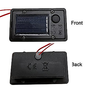 EKDJKK Solar Lantern Top Battery Box, 2Pcs/Pack, Solar Panel Lantern Lid Light Bulb Accessories, Replacement Parts