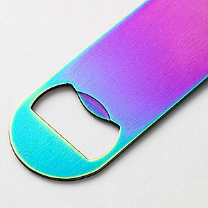 YFS 7" Heavy Duty Stainless Steel Flat Bottle Opener, Simple and Effective Beer Openers