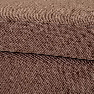 Christopher Knight Home Rosella Fabric Ottoman, Chocolate