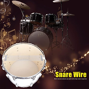 Snare Drum Wire, 20/24 Strands Steel Drum Snare Wire for 14" Snare Drum Instrument Replacement Accessory(24 strands)