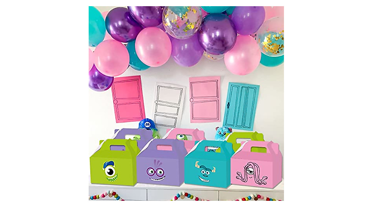Monster Inc Treat Boxes Set – 16 Themed Candy & Favor Boxes