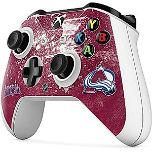 Skinit Decal Gaming Skin Compatible with Xbox One S Controller - Officially Licensed NHL Colorado Avalanche Frozen Design