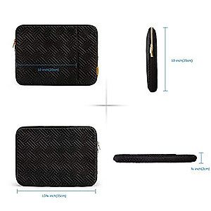 Laptop Sleeve,BAGSMART Laptop Cover Compatible with 13-13.3 inch Notebook,MacBook Air,MacBook Pro 14 Inch,Computer,Water Repellent Protective Case with Pocket,Black