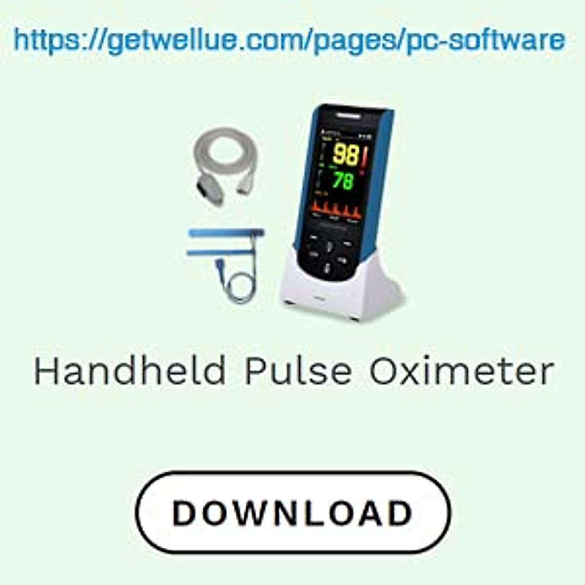 Viatom Handheld Pulse Oximeter for Adults, Up to 580 Hours of Storage Data Accurate SpO2 & Pulse Rate
