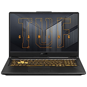 2021 ASUS TUF Gaming F17 FX706HE-211.TM17 (i5-11260H, 16GB RAM, 512GB NVMe SSD, RTX 3050Ti 4GB, 17.3" FHD 144Hz, Windows 10) Gaming Notebook - Eclipse Gray