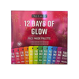 Freeman Beauty Glow Face Mask for Skin Care, With Clay, Peel-Off, Sugar, and Mud Masks, Set of 12