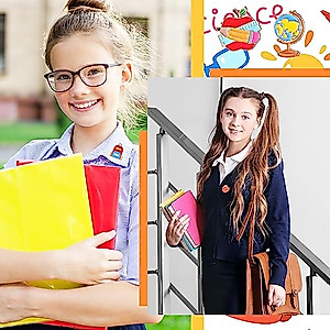 40 Pcs Back to School Enamel Pins Bulk for Students Teachers Enamel Cute Brooches Lapel Pins Back to School Brooch Pins for Clothes Bags Accessories Gifts