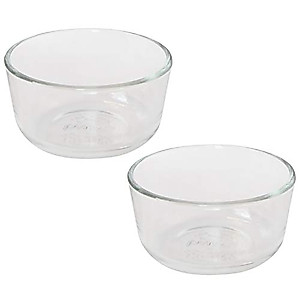 Pyrex 7202 1 Cup Glass Food Storage Container - 2 Pack Made in the USA