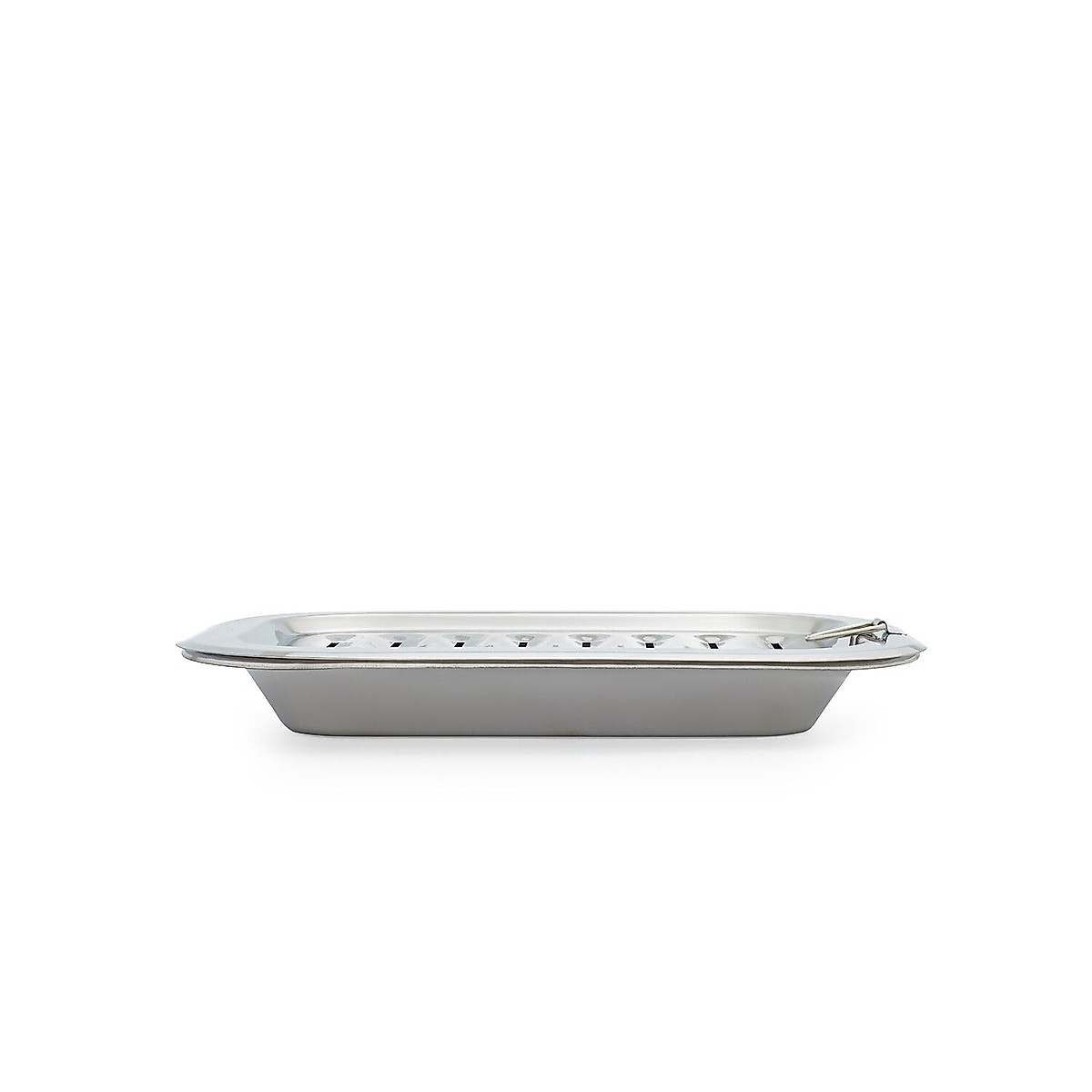 Sur La Table 12" x 9" Stainless Steel Broiler Pan includes Broiler Rack and Pan, Silver