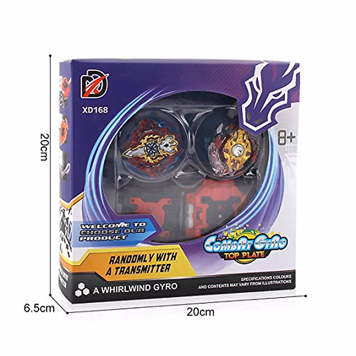 Bay Battle Burst B-92 Starter Sieg Excalibur.1.Ir and B-86 Legend Spriggan 7 Mr Blades with Launcher Stater and Stadium Set High Performance Battling Top (Blue)