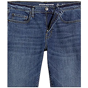 Amazon Essentials Mens Jeans Slim Fit Stretch, Light Wash, 36W x 28L