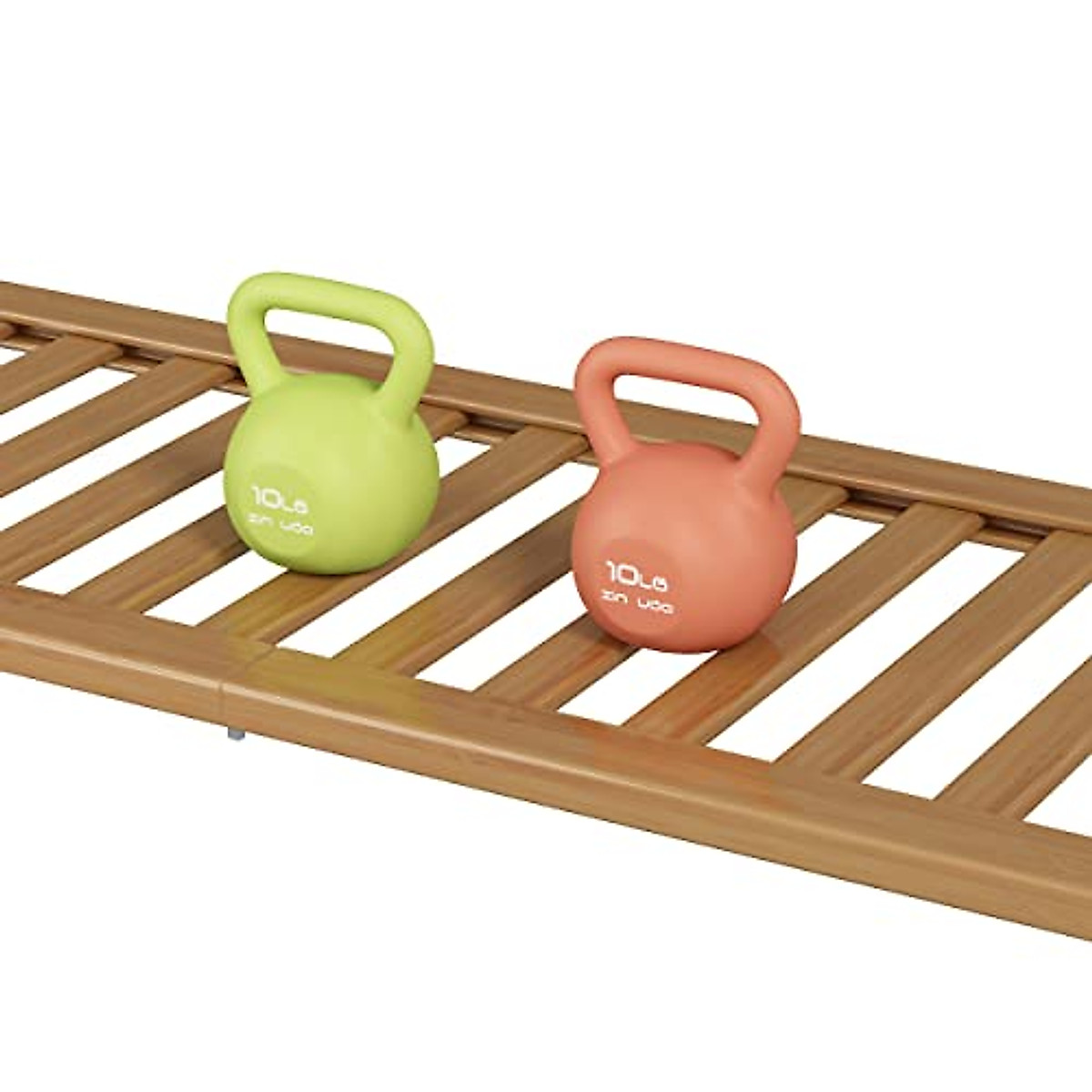 KSKSPE 4-Tier Free Standing Shoe Racks, Stackable | Beautiful | Natural | Functional | Sturdy, Bamboo Shoe Rack For Hallway Closet Living Room Entryway Organizer (4-Tier)