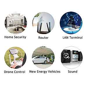 AEDIKO 5pcs Dual Band WiFi 2.4GHz 5GHz 5.8GHz 8dBi MIMO RP-SMA Male Antenna for WiFi Router Wireless Network Card USB Adapter Security IP Camera Video Surveillance Monitor