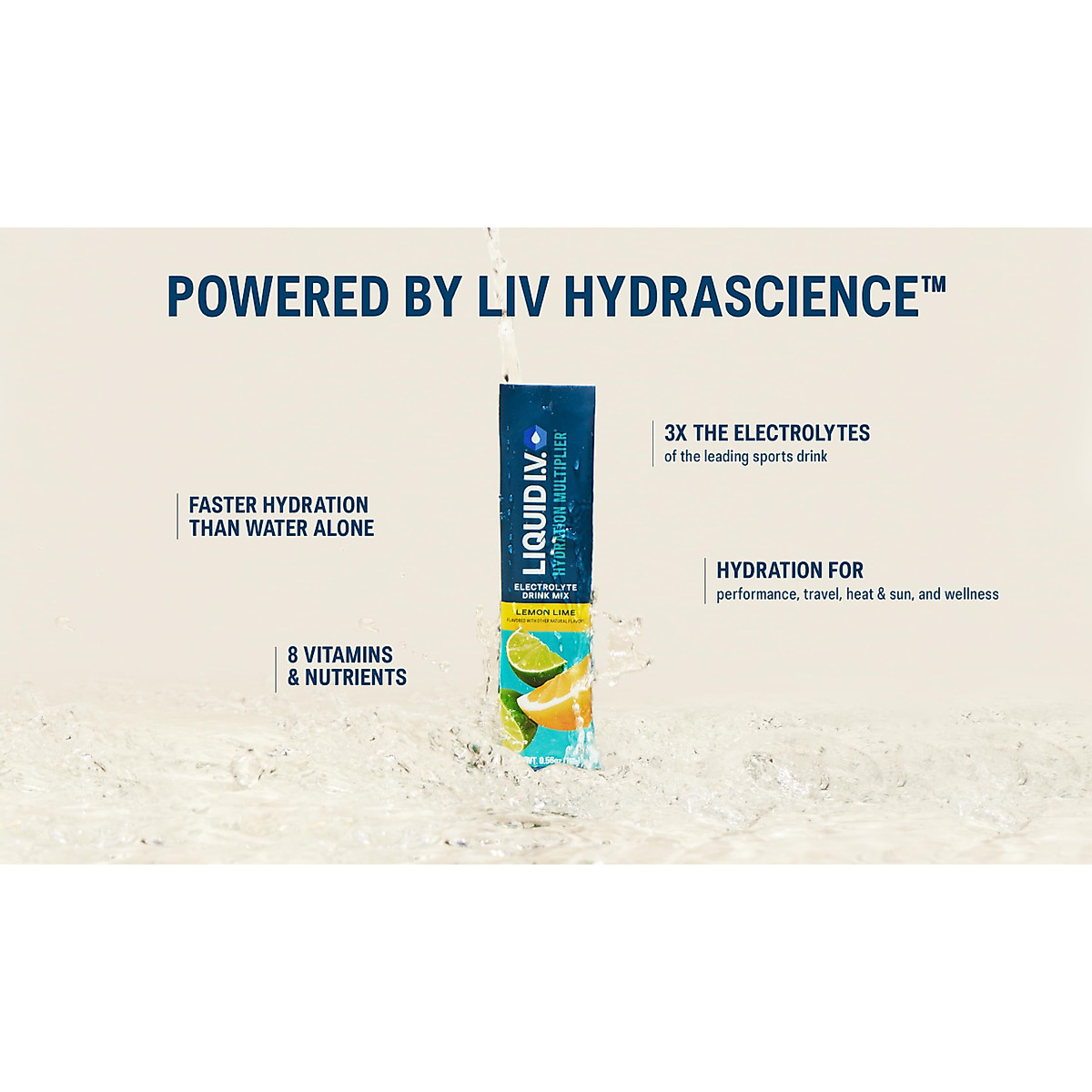Liquid I.V.® Hydration Multiplier® - Strawberry Lemonade - Hydration Powder Packets | Electrolyte Powder Drink Mix | Convenient Single-Serving Sticks | Non-GMO | 1 Pack (16 Servings)