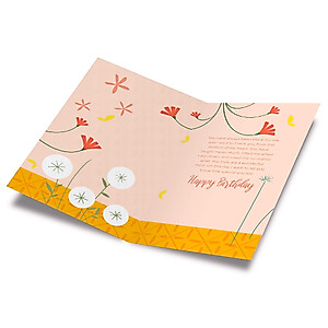 Prime Greetings Happy Birthday Card For Mom, Made in America, Eco-Friendly, Thick Card Stock with Premium Envelope 5in x 7.75in, Packaged in Protective Mailer