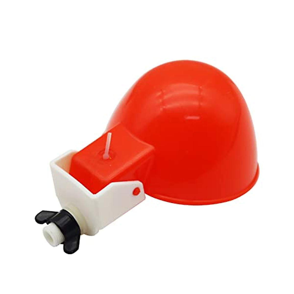 Achicklead Automatic Chicken Water Cups Chicken Water Feeder Poultry Drinking Bowl, for Chicks Duck Quails Pigeons Birds Turkey Rabbit (10, Red+White)