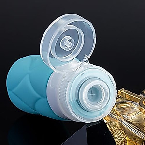 SUDDHO Travel Bottles for Toiletries, 2oz Travel Size Containers, Tsa Approved,Leak Proof Squeezable Silicone Travel Size Bottles for Shampoo Conditioner Lotion(5Pack)