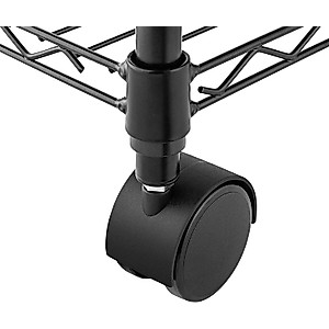 4-Tier Heavy Duty Storage Shelving Unit 1000Lb Capacity,Black,35.83L x 13.98W x 55.91H inch,2 Pack