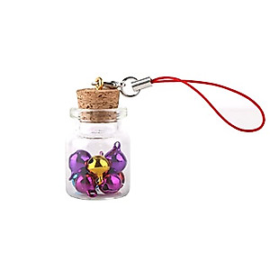 maxmau 25pcs Small Glass Bottles with Cork Stoppers DIY Art Craft Storage 5ml Mini Glass Vials,Tiny Jars for Wedding Party Favors Home Decoration with Connection Accessories Twine Bell