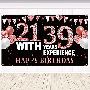 Turypaty 60th Birthday Banner Decorations