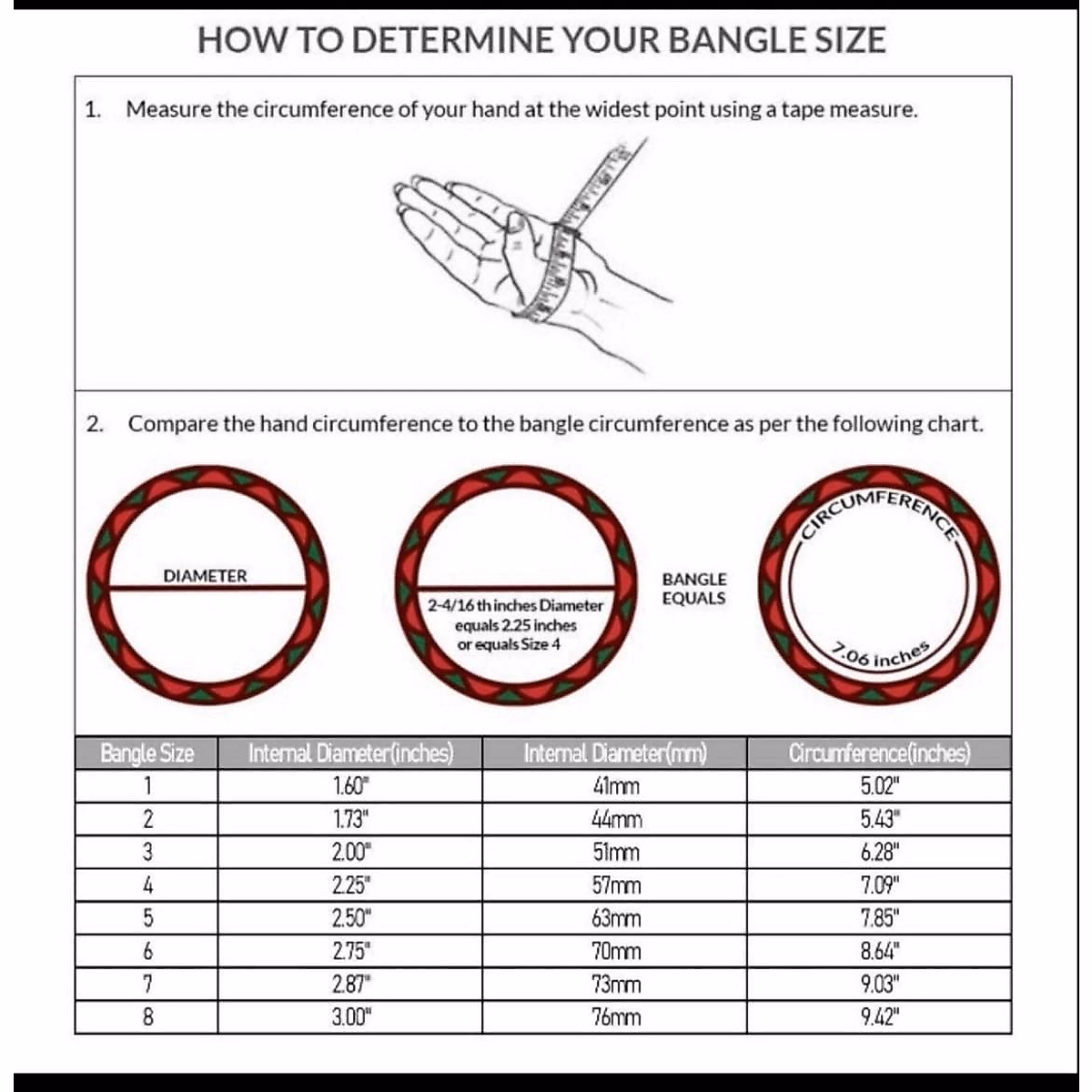14k Gold Color 6.5mm Seminario (7 pc) Bangles (14K Gold color, 6)