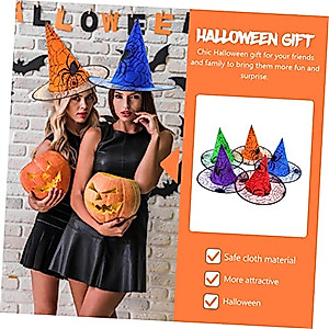 ibasenice 25 Pcs Halloween Hat Witch Costume for Women Party Hats for Kids Kids Outfits Halloween Party Costume Spider Pattern Halloween Hat Witch Costume Headbands Witches Hat Party Supply