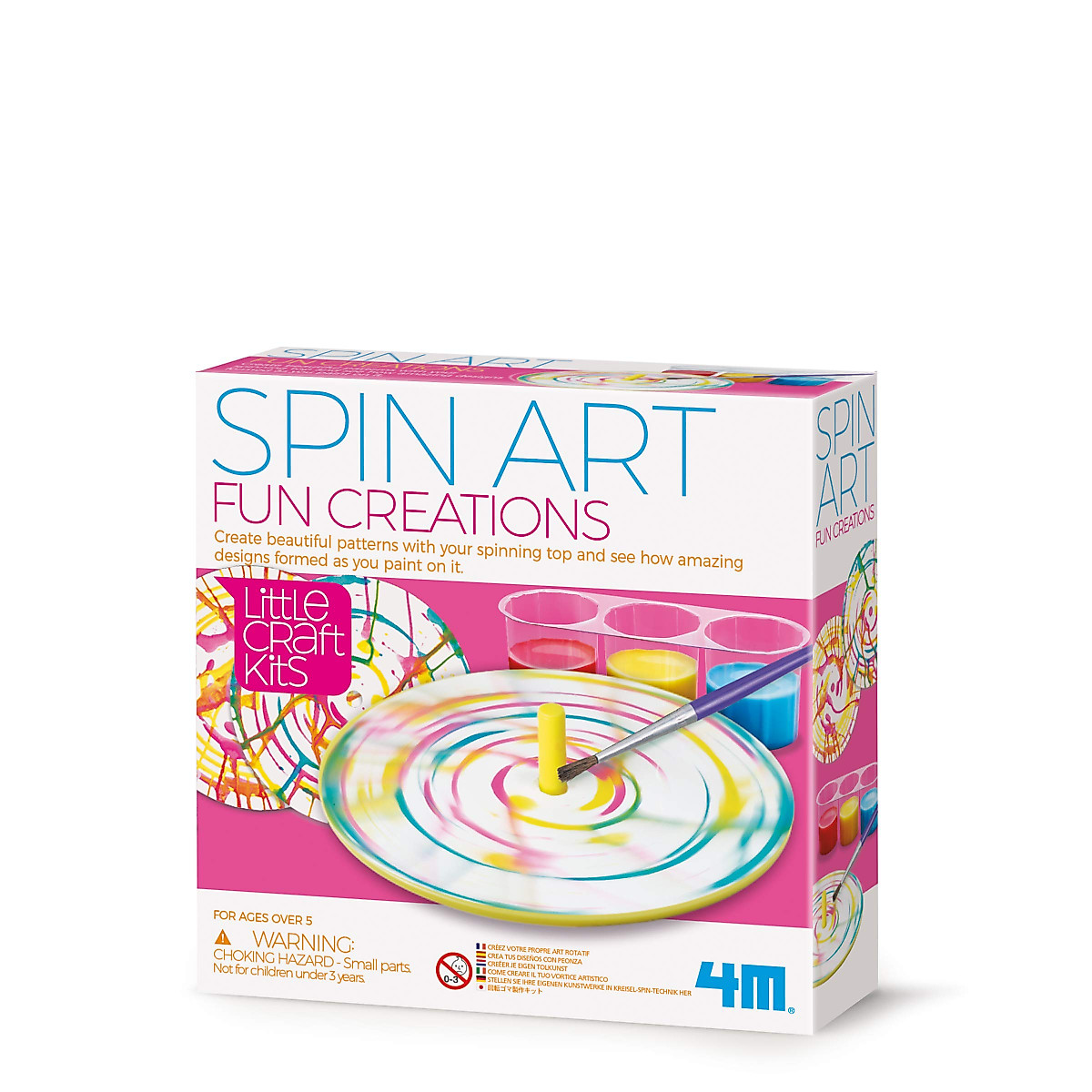 4M 404769 Little Craft Spin Art Fun Creation, Multi Colour