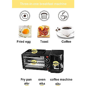 Tabletop Electric Oven Breakfast Machine Electric Baking Bakery Roast Oven Grill Multifunction Coffee Maker Pizza Oven Egg Omelette Frying Pan Toaster